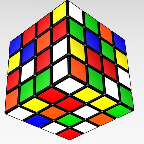 Download 3D printer designs 4X4 SCRAMBLED RUBIK'S CUBE ・ Cults