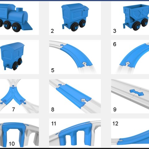 stl files Train Bridge Ramp ・ Cults