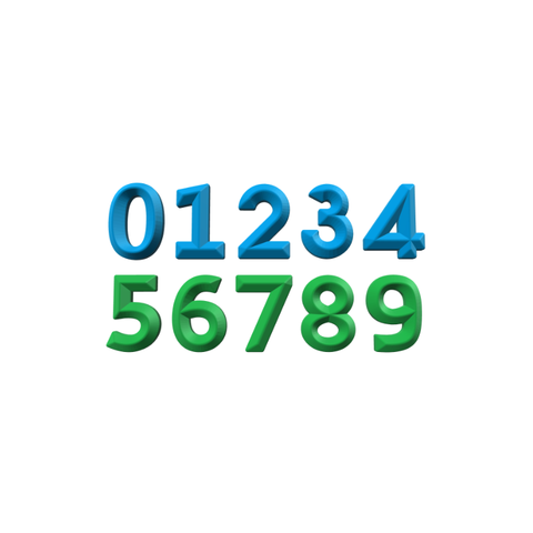 Numbers 3D model ・ Cults