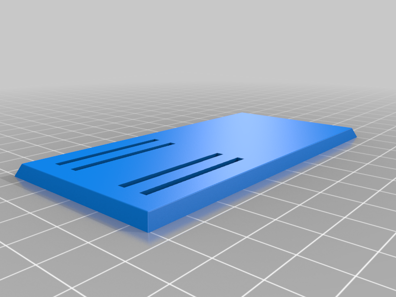 Free 3D file Rectangular base 100x50mm with slots 🧸・3D print design to ...