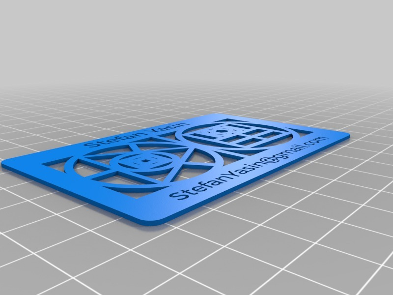 Free 3D file Email on Card・3D printer model to download・Cults