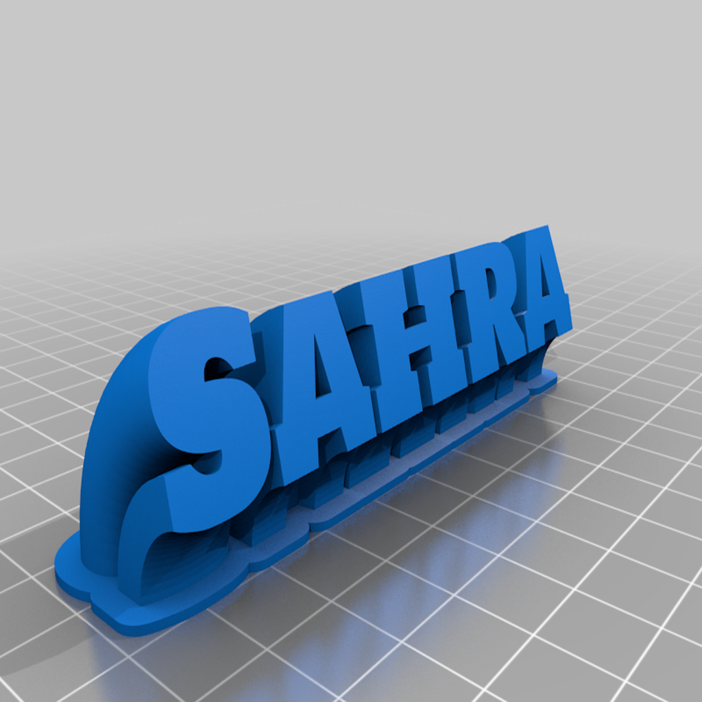 Archivo 3D gratis Placa de identificación Sahra Sweeping・Modelo para ...