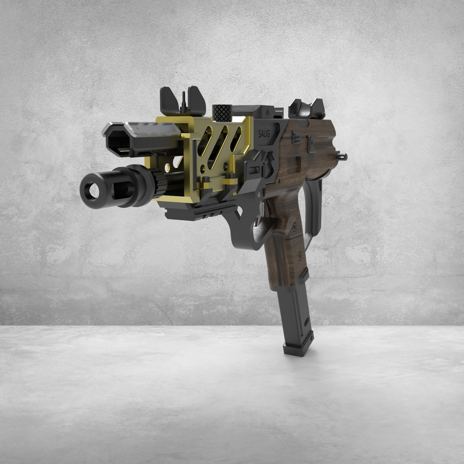 STL file Call of Duty Black Ops IV Saug 9mm 🤙・3D print design to ...