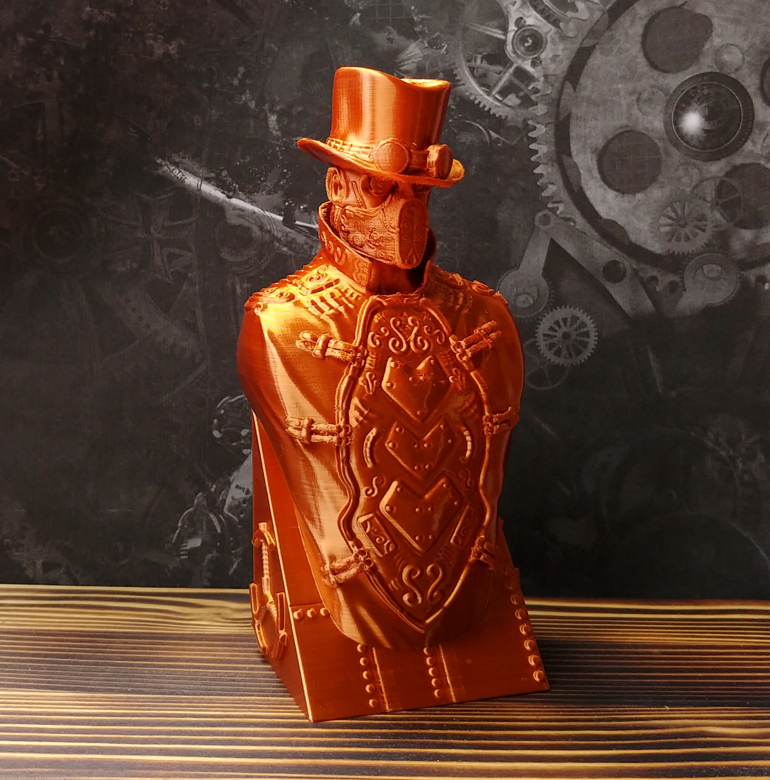 STL file Steampunk Bust 👤・3D printing design to download・Cults
