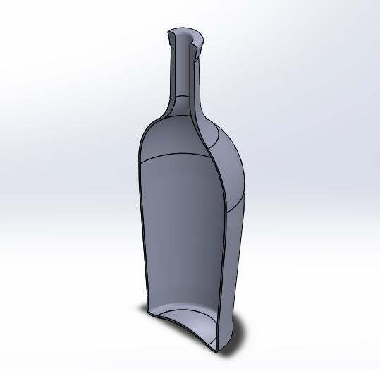 Free STL file glass bottle・3D print model to download・Cults