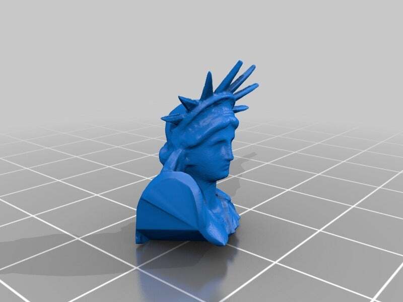 Free STL file Statue of Liberty Enlightening the World bust 🗺️・3D ...