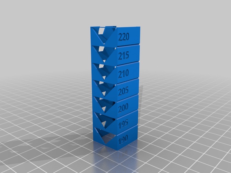 Free 3D file Calibration Tower 190-220・3D printer design to download・Cults