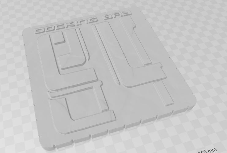 3D file Star Wars Docking Bay 94 Sign・3D print model to download・Cults