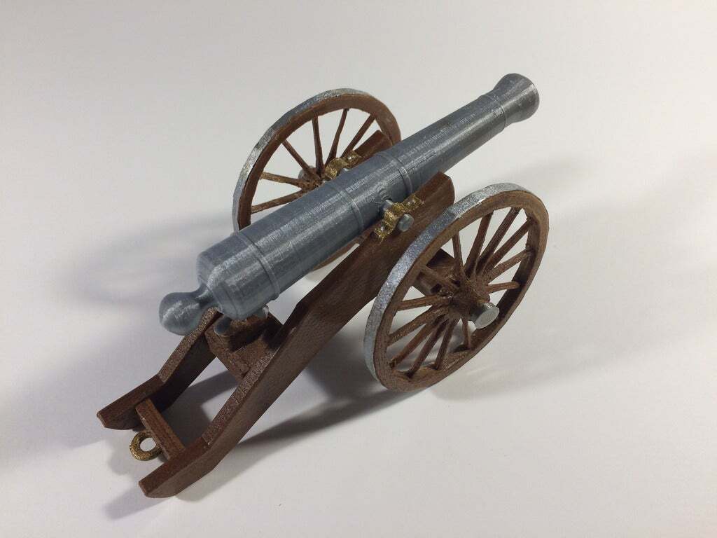 Free STL file Civil War Field Cannon Model Kit 🔫・3D printer model to ...