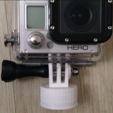 Download free STL file Bottle cap mount for Go Pro • 3D printable model ...