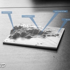 3d Printed Topographic Map Stl File - Map
