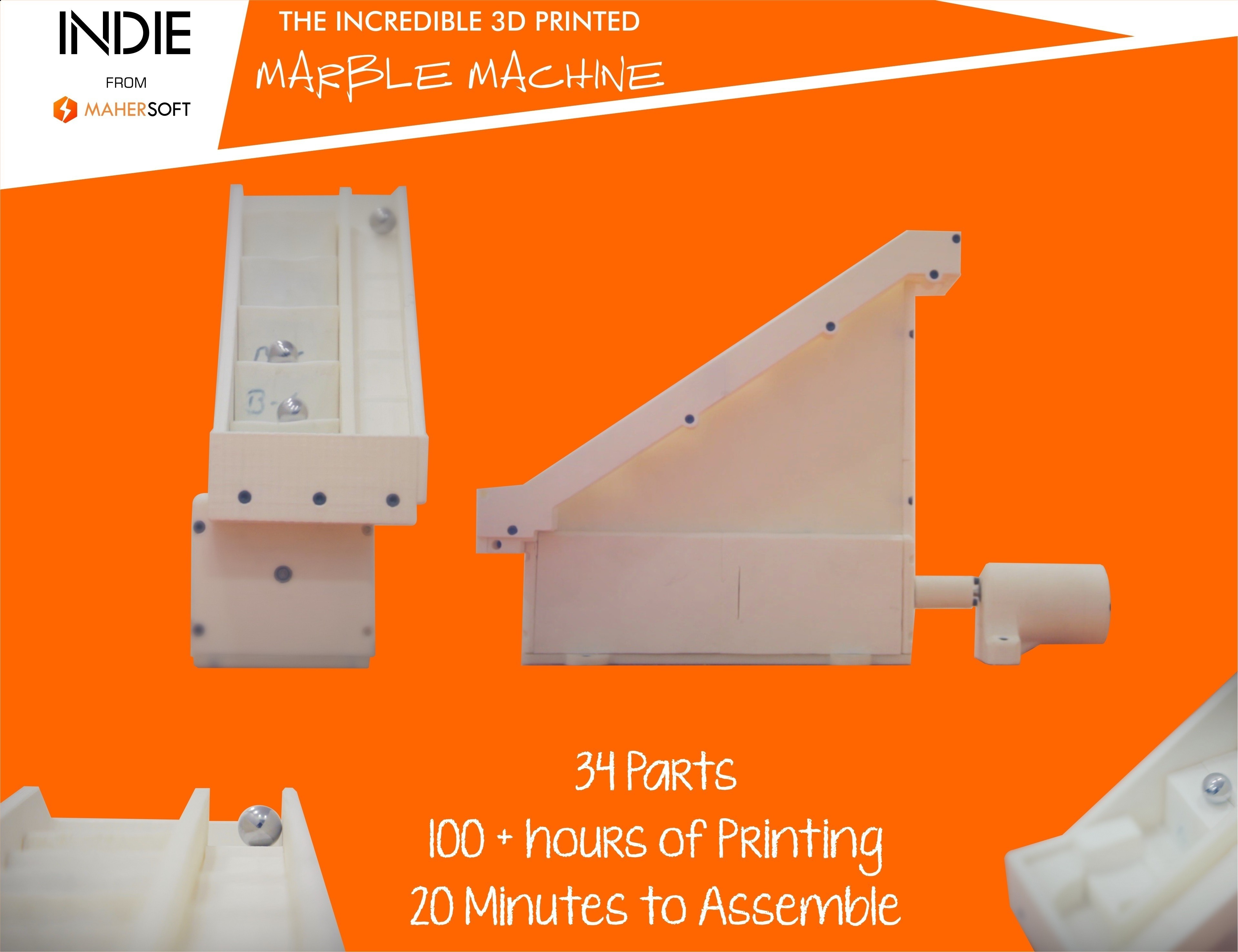 Free STL file THE 3D PRINTED MARBLE MACHINE 🎨・3D print design to ...