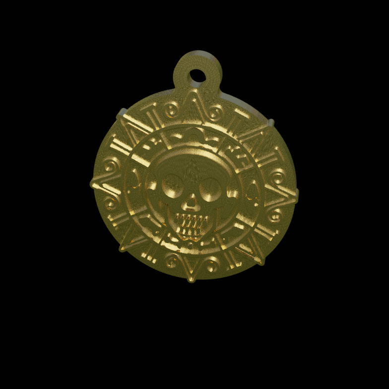 Free STL file Pirates Of The Caribbean Gold Coin Medal・3D printer model ...