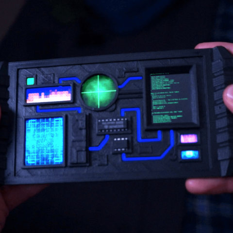 Download free 3D model Sci-Fi Computer Phone Holder ・ Cults