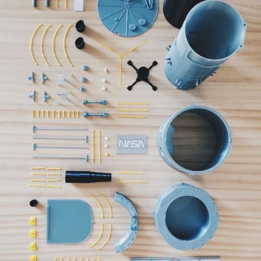 3D printed HUBBLE space telescope • made with Ender 5 ・ Cults