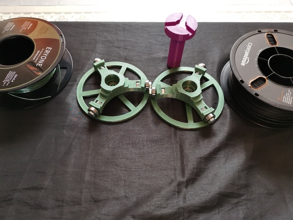 Free 3D file horizontal spool holder for dual extrusion・3D printer ...