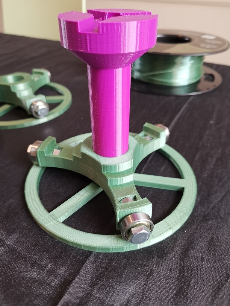 Free 3D file horizontal spool holder for dual extrusion・3D printer ...