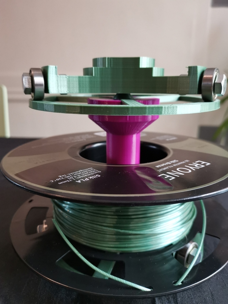 Free 3D file horizontal spool holder for dual extrusion・3D printer ...