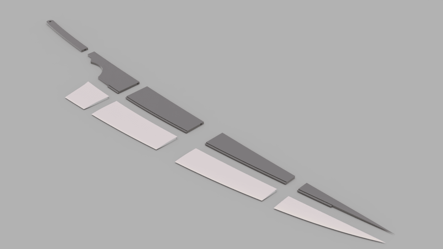 STL file Bleach Series Cosplay - Ichigo's Imperfect Zangetsu Sword 🗡️ ...