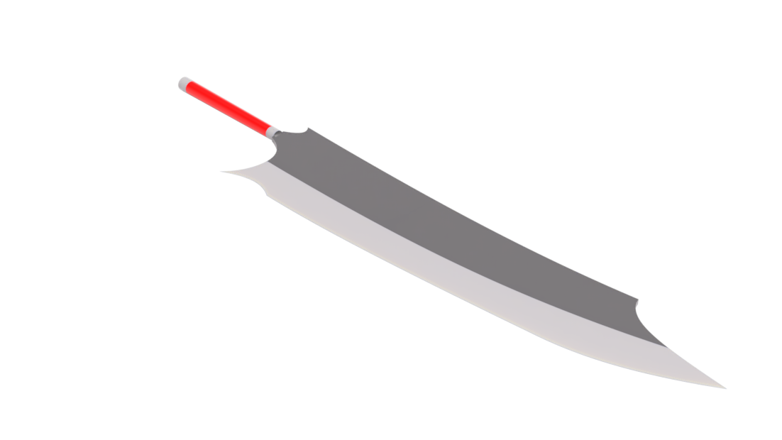 3D file Bleach Series Cosplay - Ichigo's Post-Xcution Zangetsu Sword ...