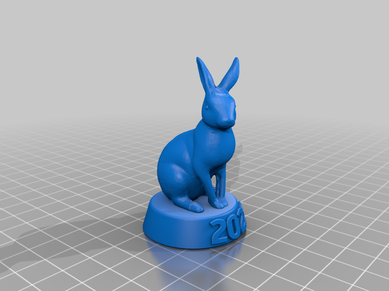 Free 3D file Simbol of upcoming 2023 year of the rabbit・3D printer ...
