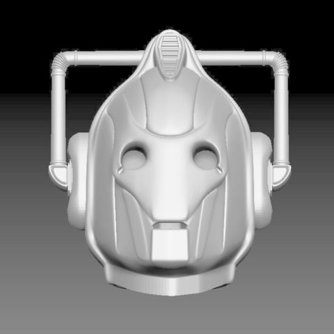 Download free STL file Cybermen Scale Helmet (High Res) • 3D printing ...