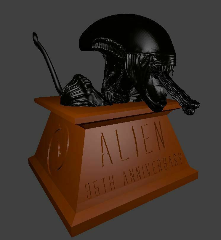 Free STL file Alien 35th Anniversary Bust・3D printing model to download ...