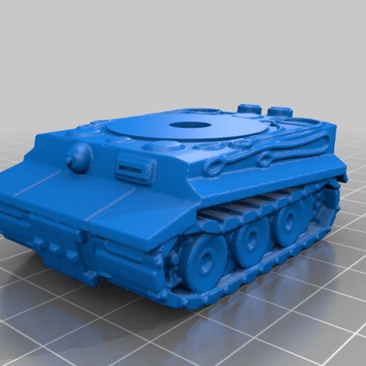 Download free STL file Tiger 1 - Chibi Tank • 3D printer design ・ Cults