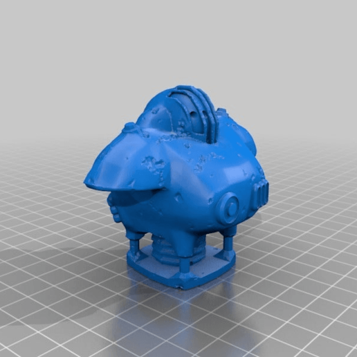 Download free STL file Fallout 3 - Sentry Bot Battle Damaged • 3D ...