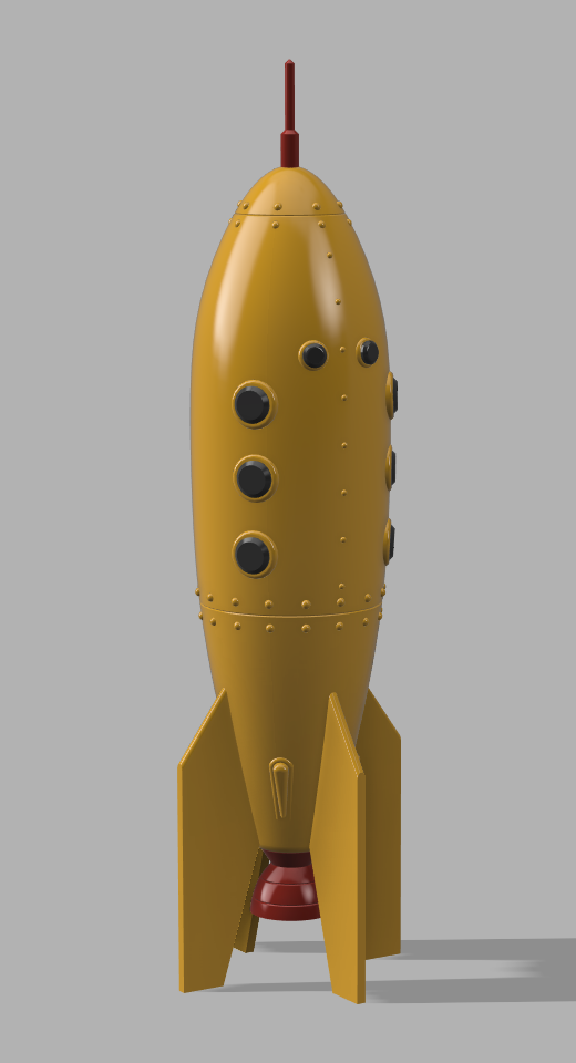 Download free STL file Repconn A4 Rocket - Never made it into Fallout ...