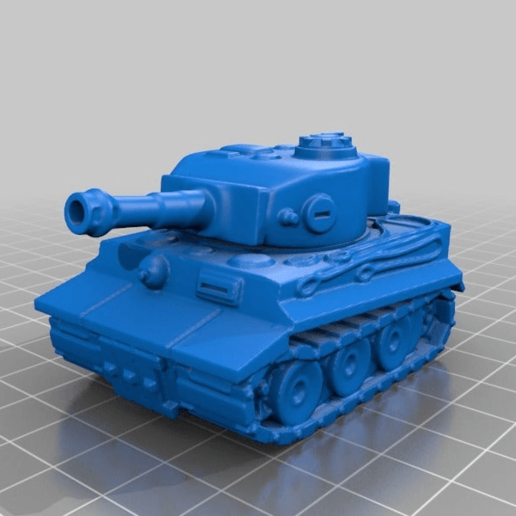 Download free STL file Tiger 1 - Chibi Tank • 3D printer design ・ Cults