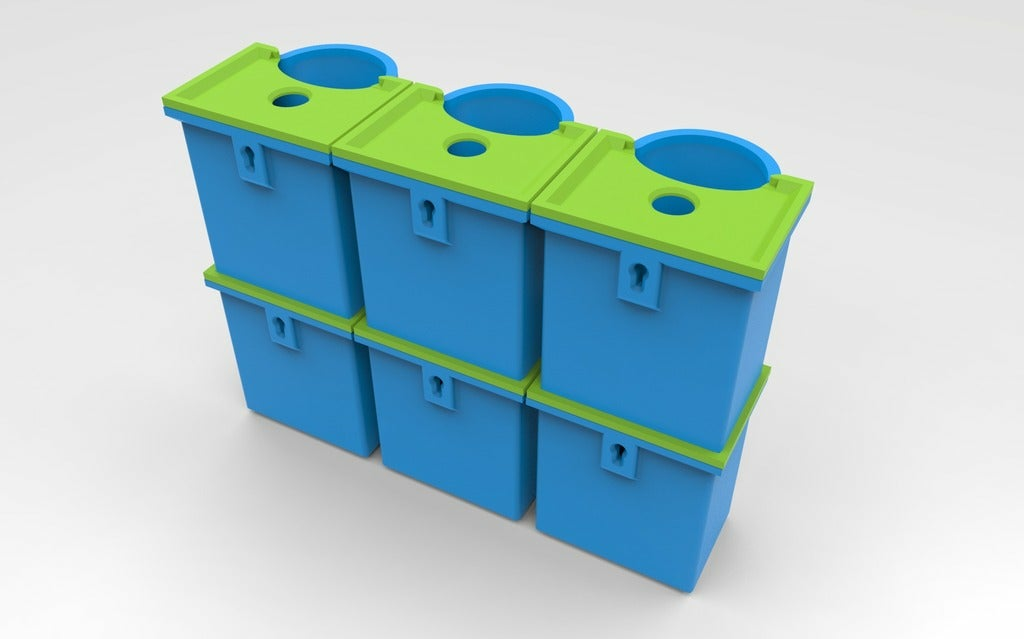 Free STL file Modular Vertical Garden 🌳・3D print object to download・Cults