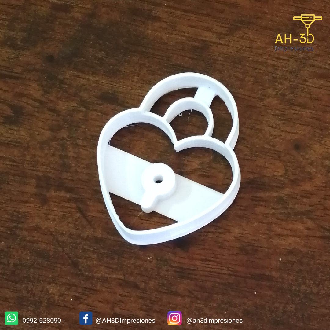 Archivo STL Heart Lock Cookie Cutter 💜・Plan imprimible en 3D para ...