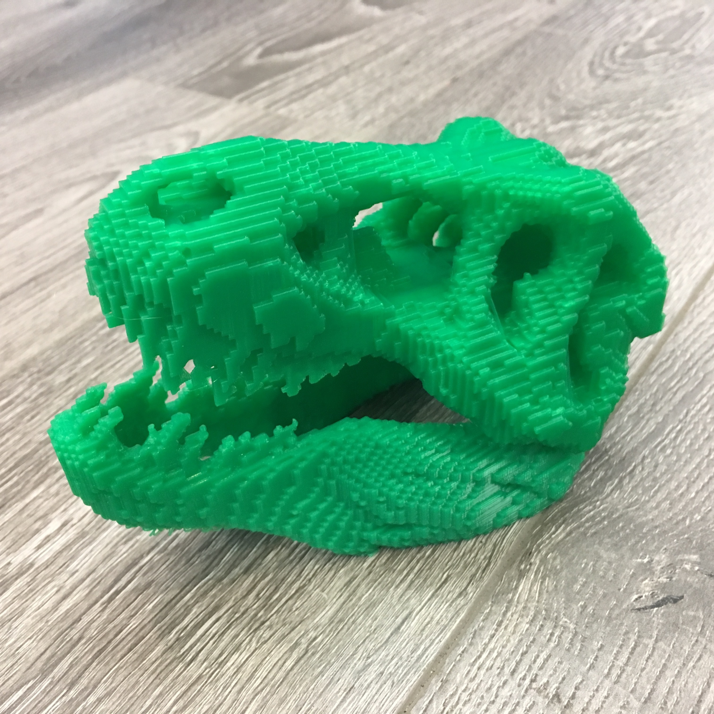 Free STL file Voxelized T-Rex Skull 🦖・3D printing model to download・Cults