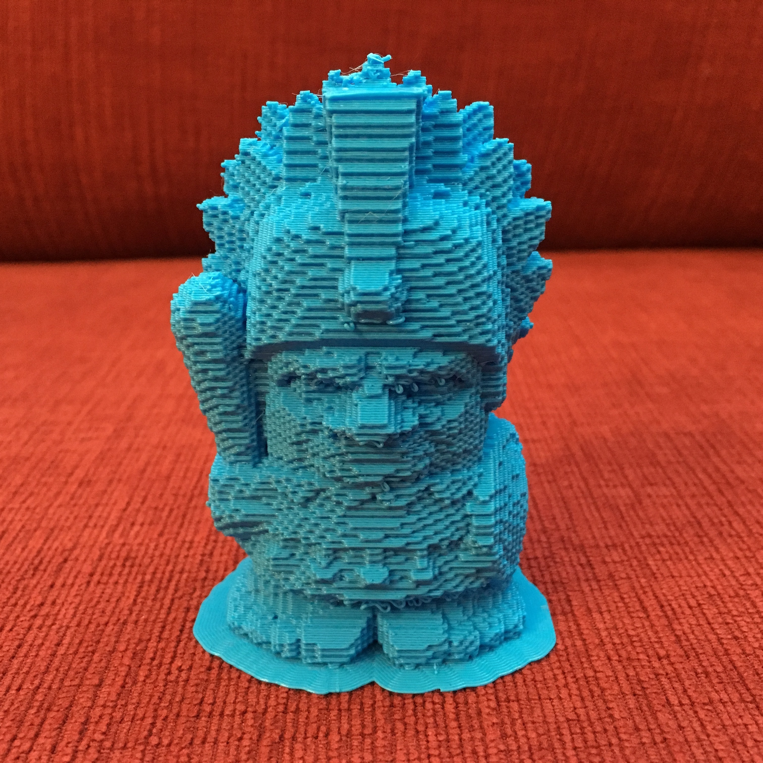Бесплатный STL файл Voxelized Aztec Chief・3D-печатная модель для ...
