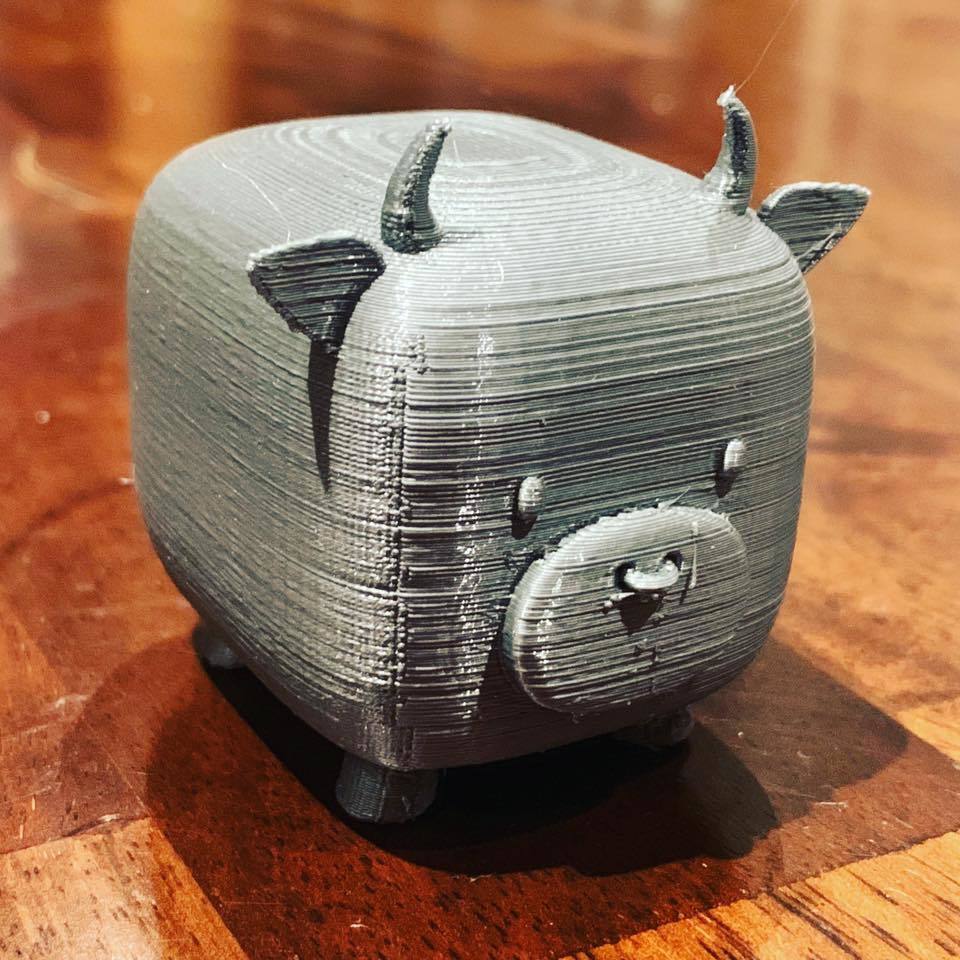 Free STL file Cutie Cow・Model to download and 3D print・Cults