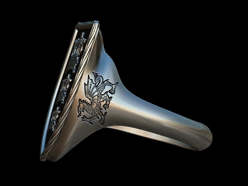 Файл 3D King's Arthur coat of arms ring 🧥・3D-печатная модель для ...