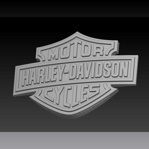 Download STL file Harley Davidson Logo • 3D printing model ・ Cults