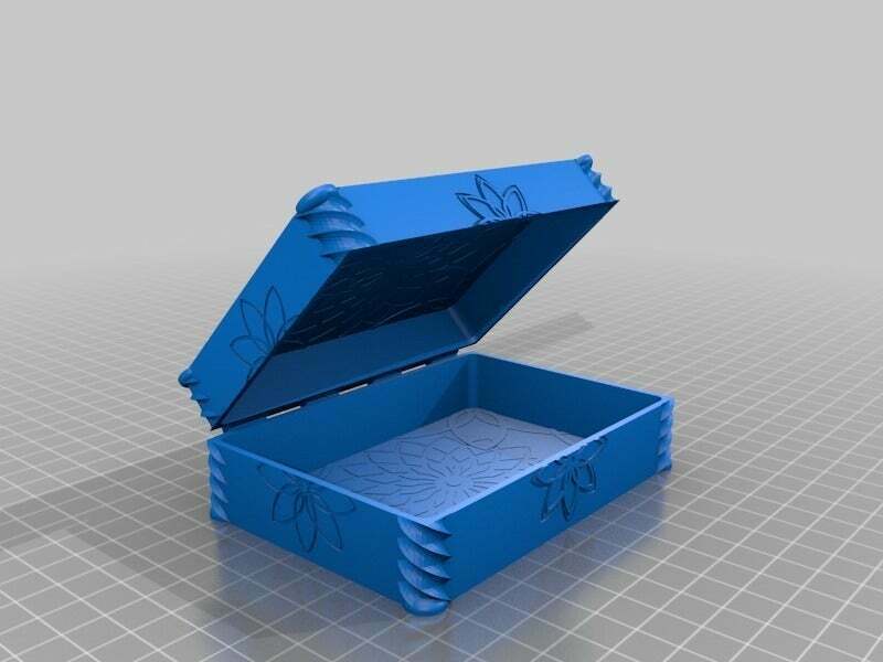 Free STL file Flower box (with ring holder insert)・3D printer design to ...