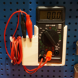 Download free 3D model Multimeter holder (pegboard or wall mounted) ・ Cults