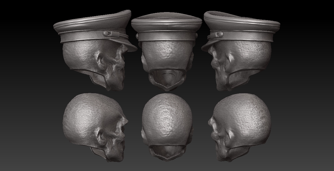 STL file ONE12 SCALE HEAD - RED SKULL WITH REMOVABLE HAT- MCU VER・Model ...