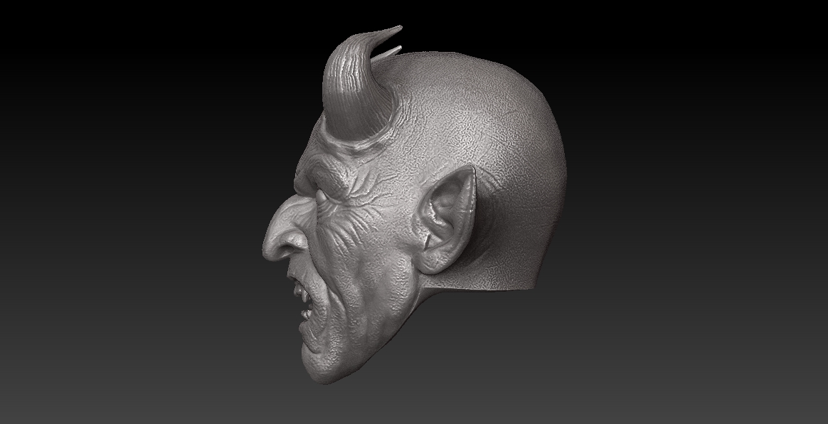 STL file ONE12 SCALE HEAD - DEMON HEAD- CUSTOM FOR TOYS・3D printer ...