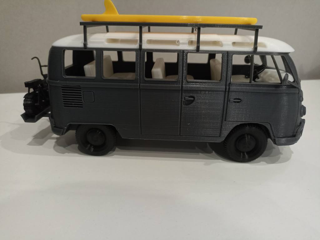 STL file vw combi bus with interior and accessories 🚌・3D print model to ...