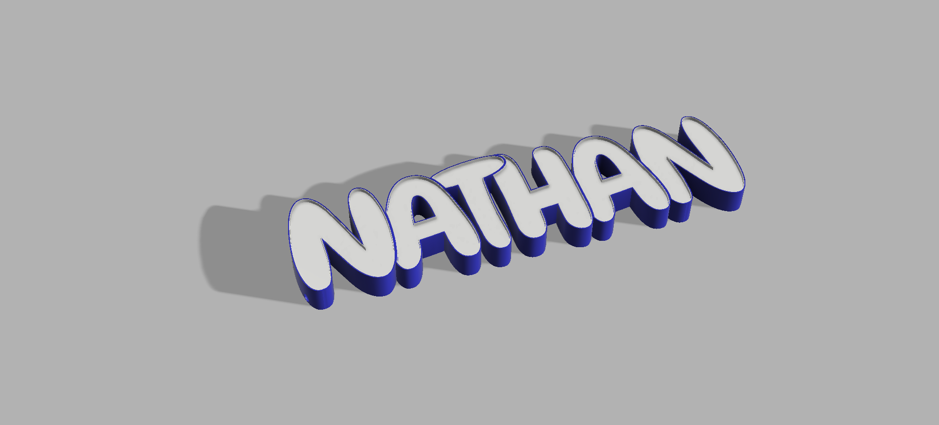 STL-Datei leuchtender Vorname nathan・3D-druckbares Design zum ...