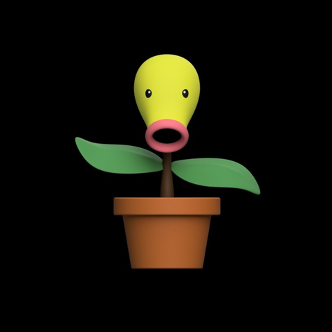 Download free STL file Bellsprout with Flower Pot • 3D printable object ...