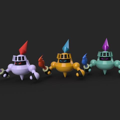 Download free 3D model MMBN - Swordy Virus ・ Cults