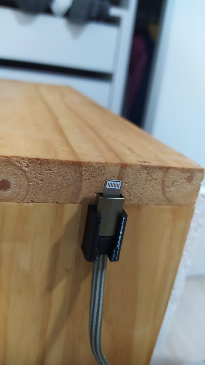 STL file iphone cable holder・3D printer design to download・Cults