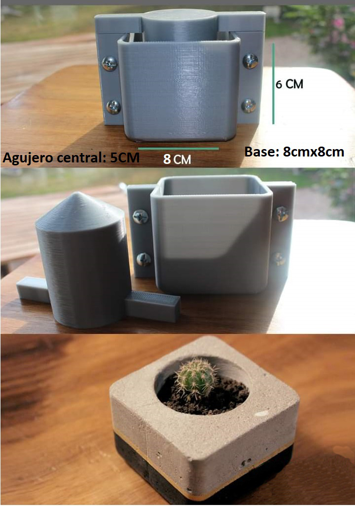 Archivo STL Molde maceta rectangular・Diseño de impresora 3D para ...