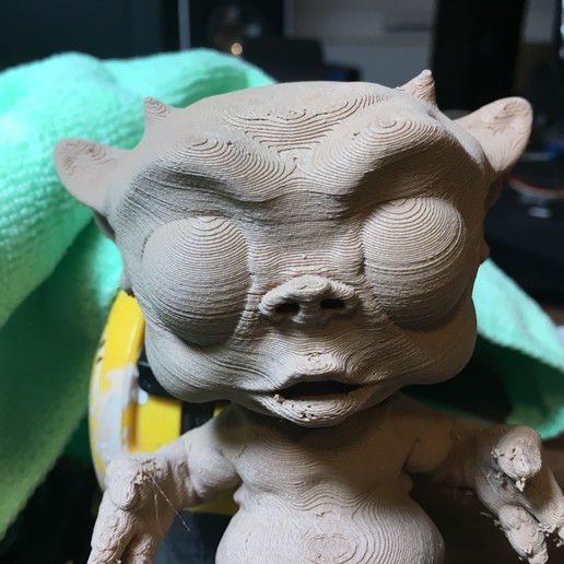 Download free 3D printer designs Demon baby with bulging eyes ・ Cults