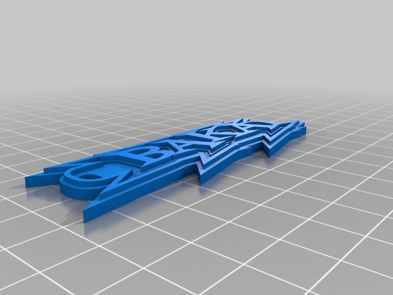 Free 3D file porte clef baka 🔑・3D print object to download・Cults